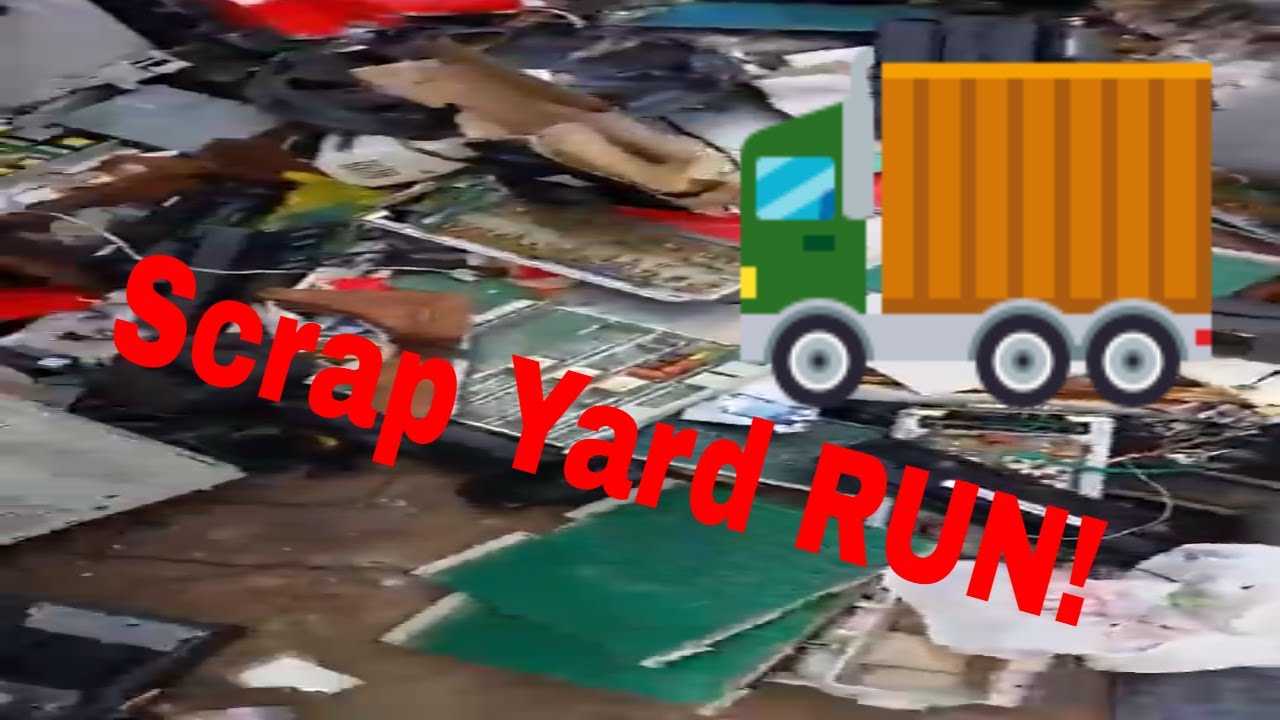 Scrap Load - Car Full of Electronics Waste - Trip to the Scrap Yard ...