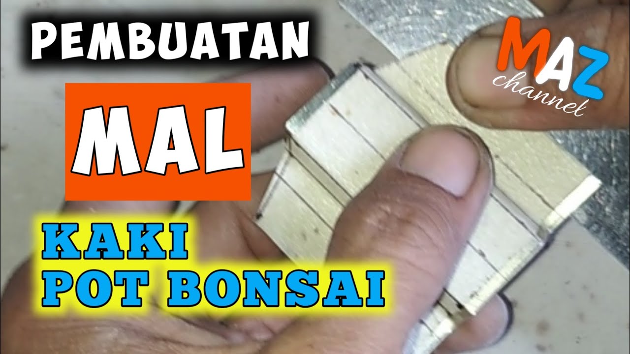 Cara membuat mal kaki pot bonsai - YouTube