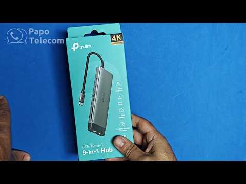 Hub USB-C 9 em 1 Tp-Link com RJ45 Gigabit UH9120C