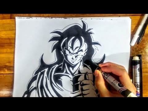 speed painting speed drawing 드래곤볼Yamcha drawing [dragonball] ヤムチャ ドラゴン ...