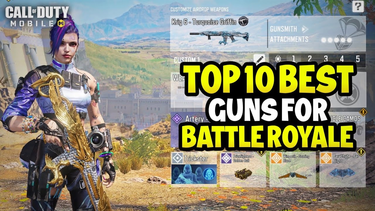 Top 10 Best Guns for Battle Royale in Cod Mobile Season 5 #codm - YouTube