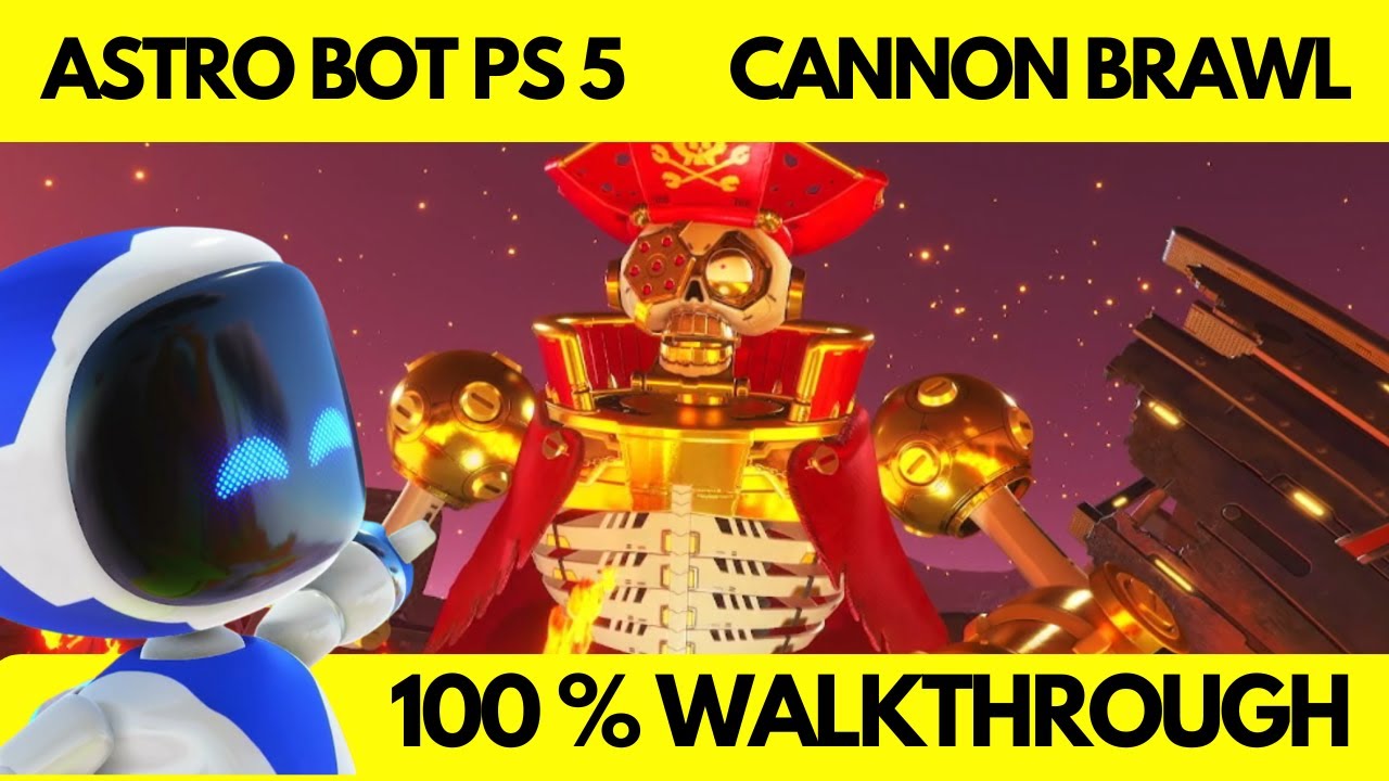 Astro Bot Walkthrough Videos || CANON BRAWL All Collectibels Puzzle ...