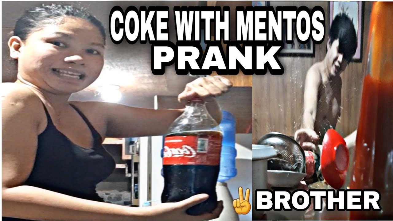 COKE WITH MENTOS PRANK ON BROTHER (SUCCESS) - YouTube