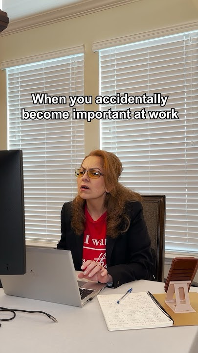 When you accidentally become important at WORK 🤣 #shorts #comedy #viral ...