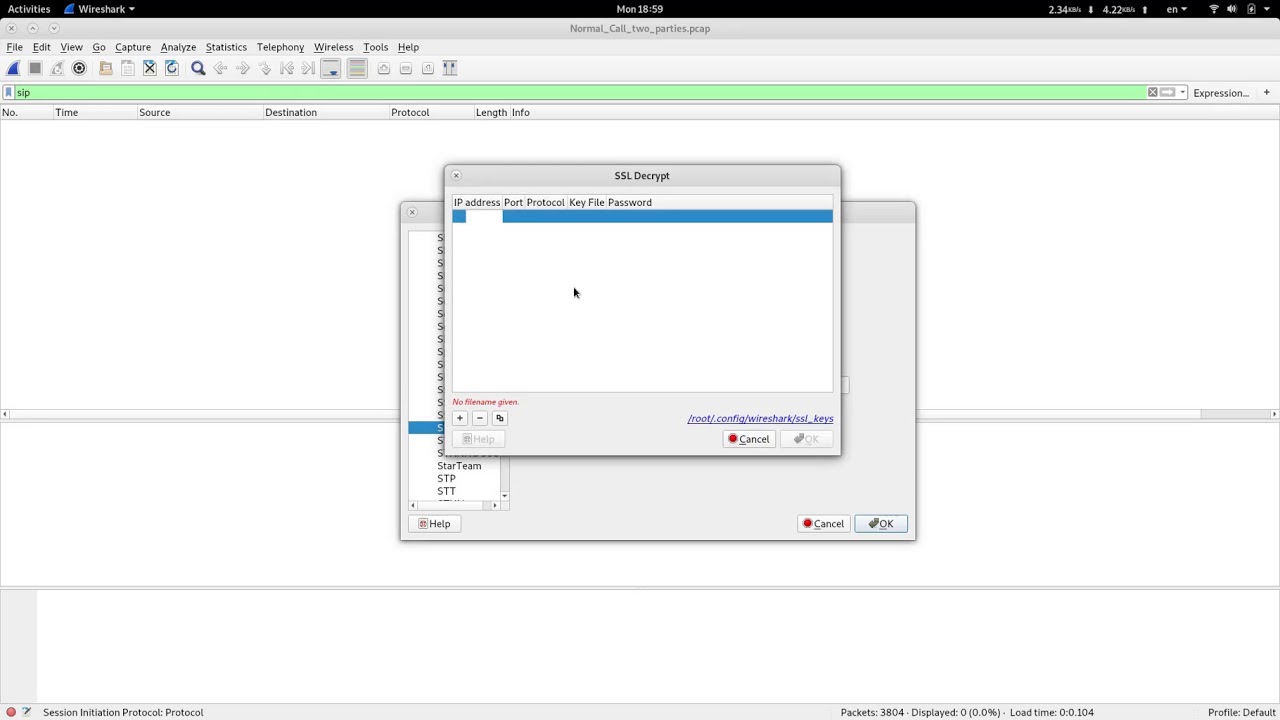 3 Decrypting SIP over TLS SRTP Traffic - YouTube