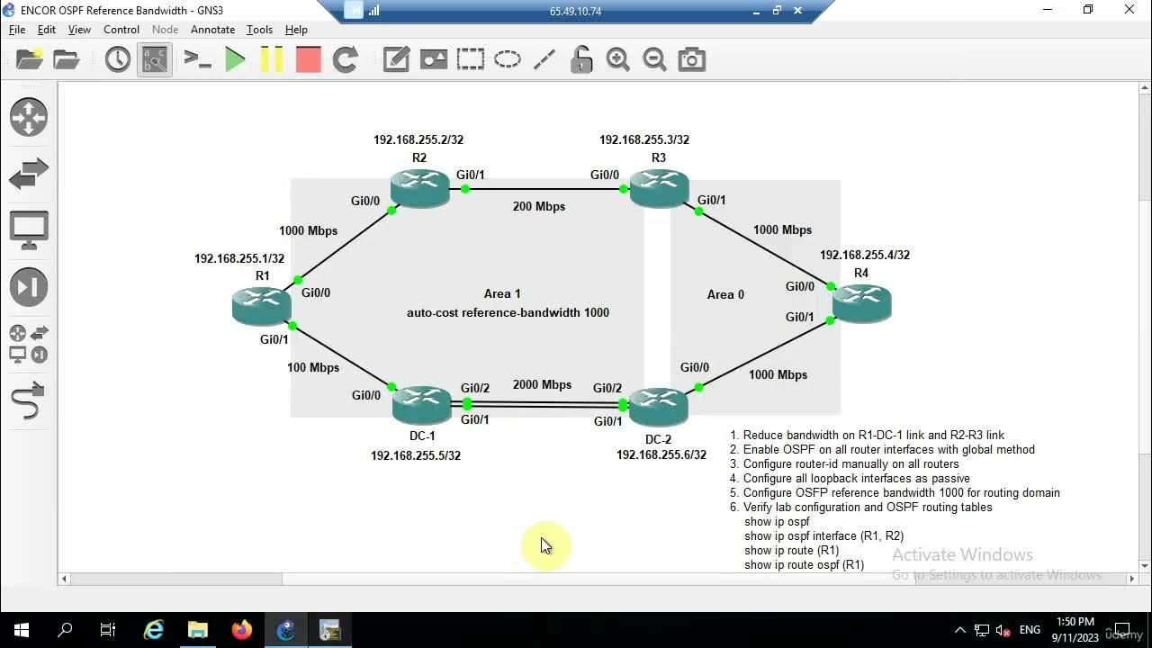 CCNP -2024 - 7 OSPF Reference Bandwidth - YouTube