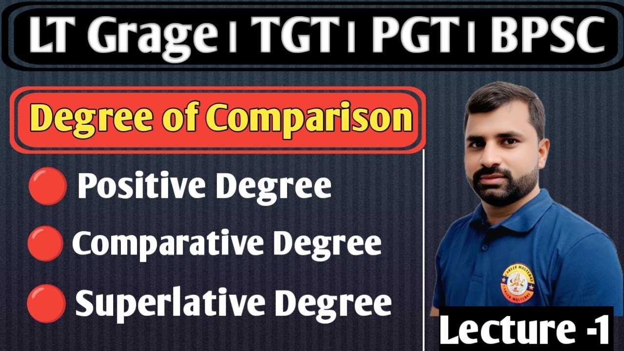 English grammar। Change of degree। Positive।Comparative। Superlative ...