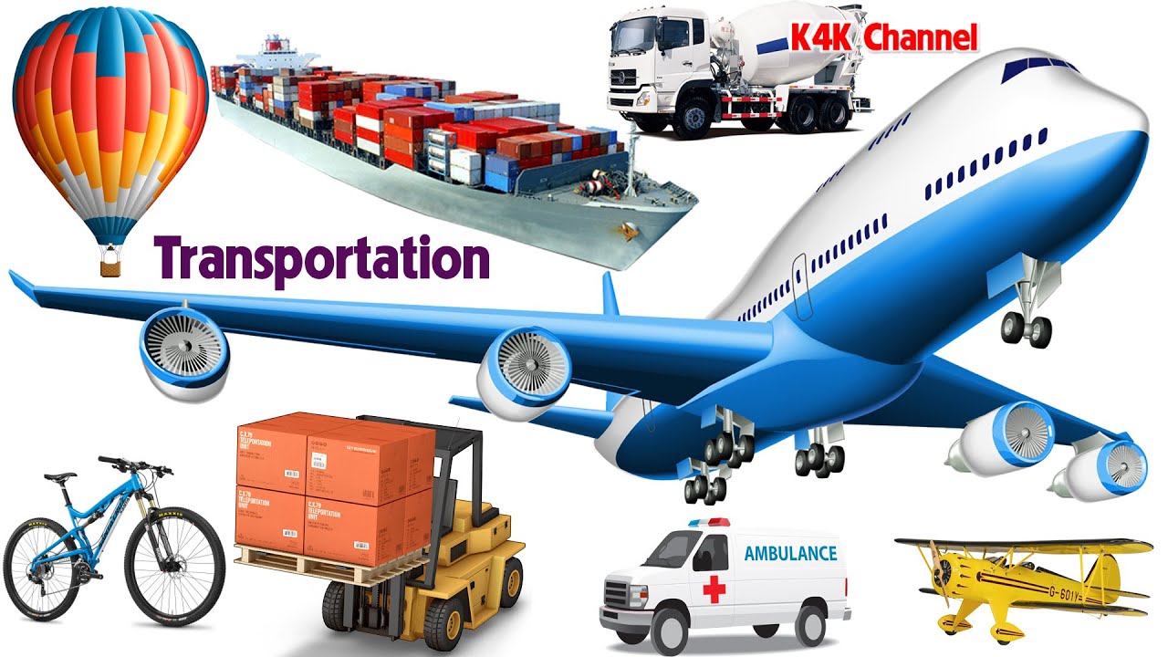 TRANSPORTATION FOR KIDS * LEARN ENGLISH BY PICTURE - YouTube
