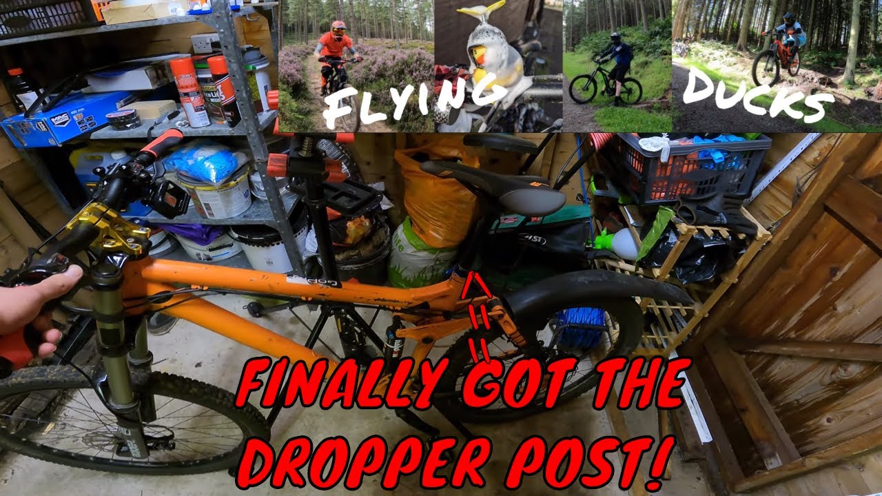 How to instal dropper post on Retro MTB - YouTube