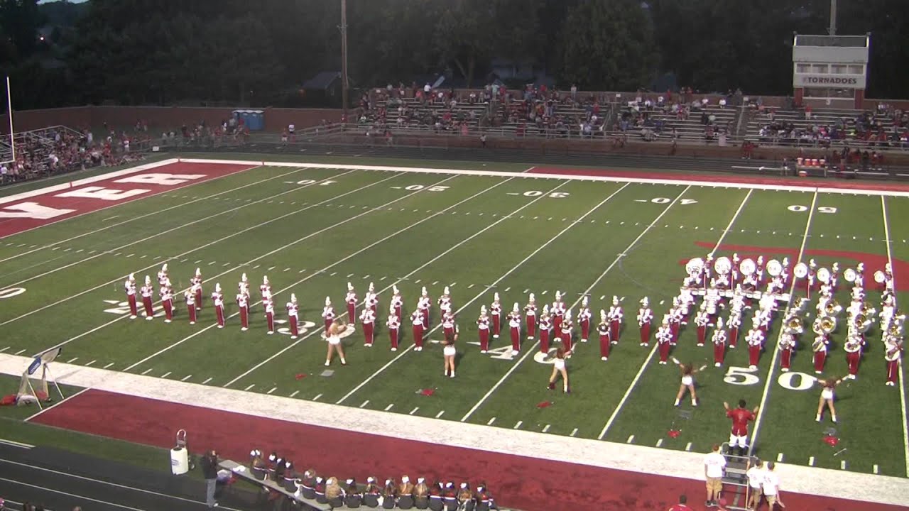 8-28-15 - Dover Marching Tornadoes - Halftime vs. Cleveland Central ...