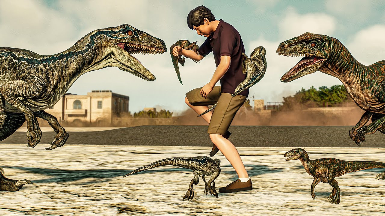 Blue & Echo have BABIES | Raptor Squad in Jurassic Park | Jurassic Wolrd Evolution 2 - YouTube