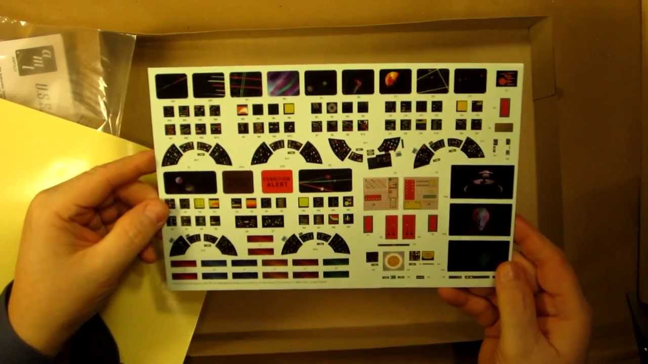 Star Trek 1/32 scale Command Bridge model kit - YouTube