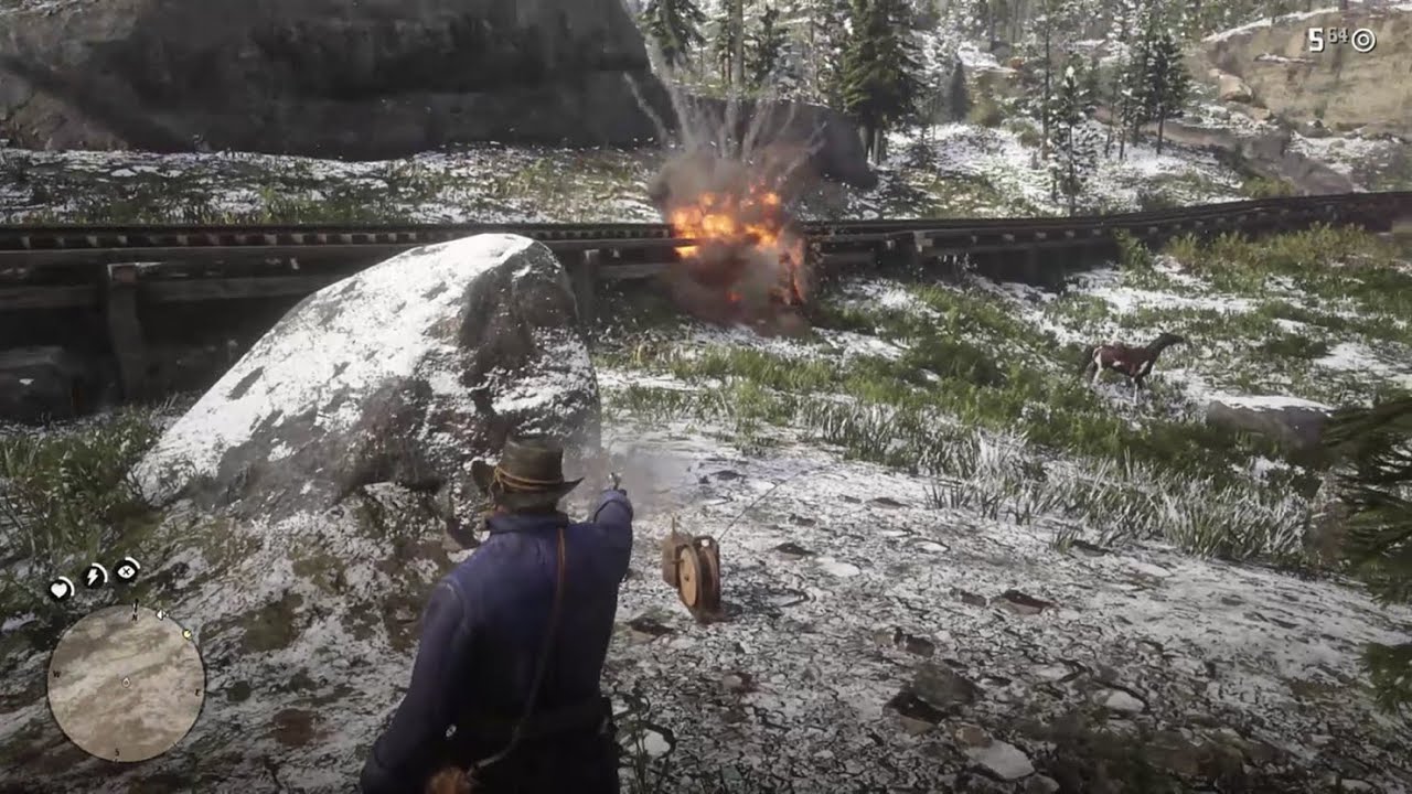 Arthur Trolling The Train Heist Mission | Red Dead Redemption 2 - YouTube