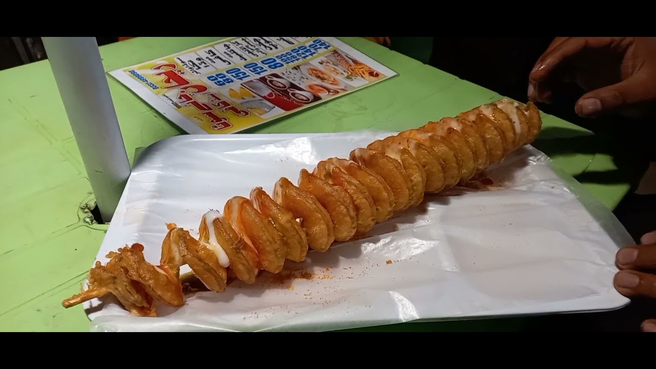 Crispy Potato Spirals | Potato Spring Roll Stick Making on Street Food ...