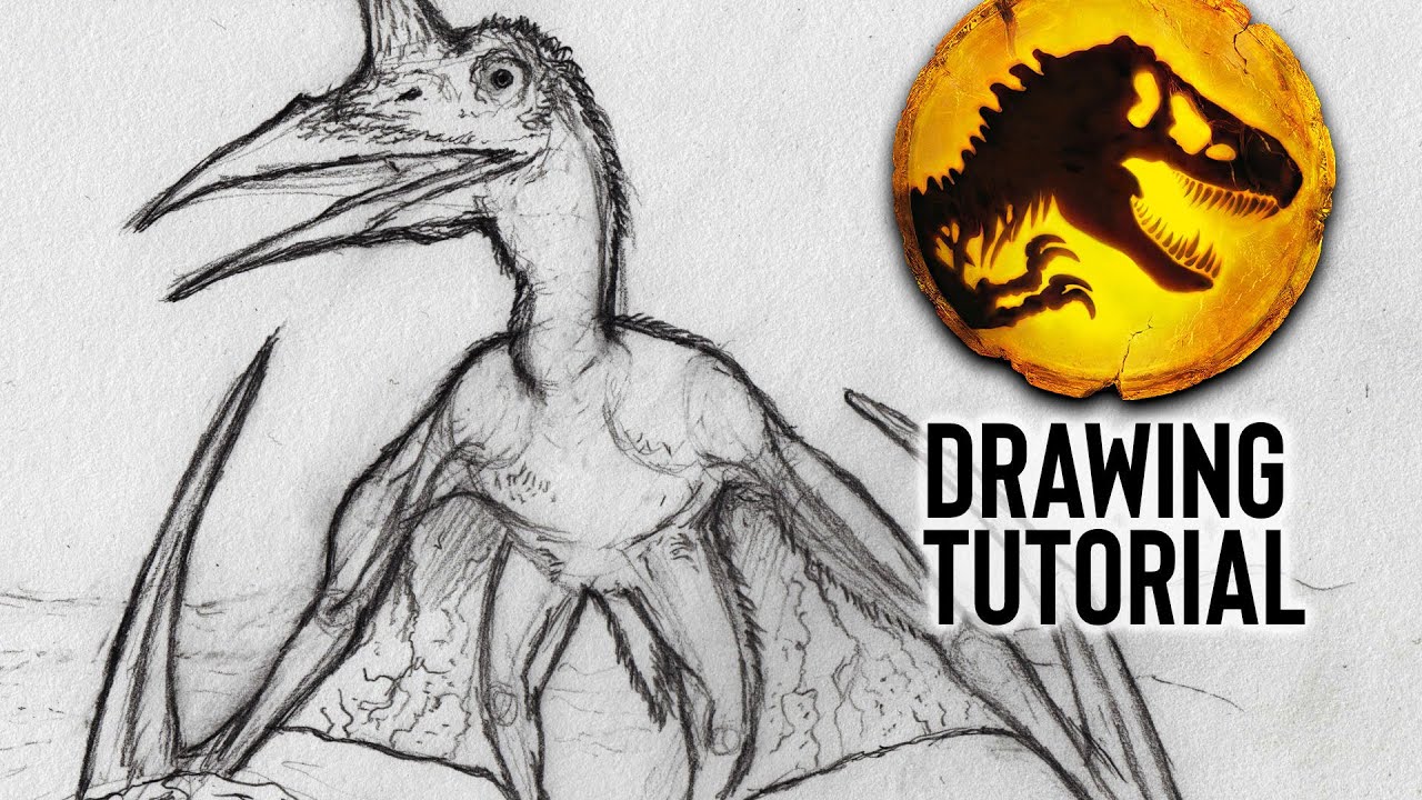 How to Draw Quetzalcoatlus from Jurassic World Dominion. - YouTube
