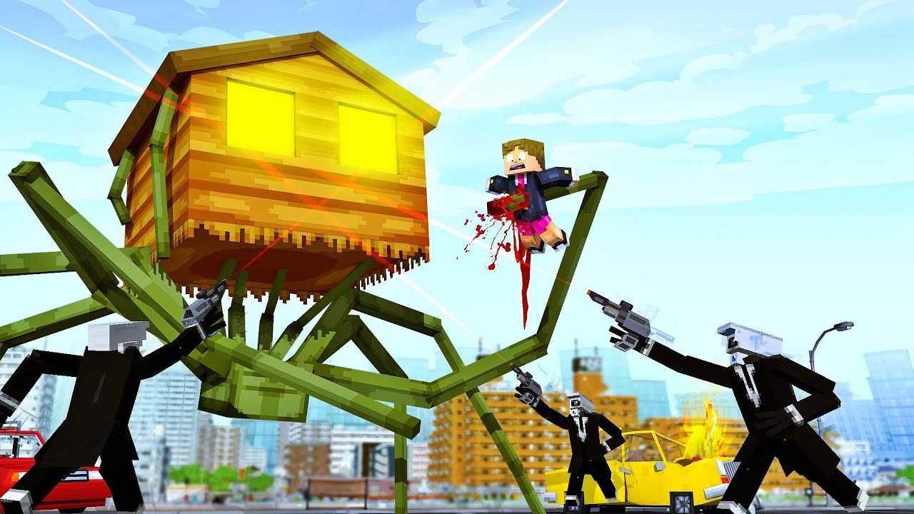 HOUSE HEAD INVADIU A CIDADE NO MINECRAFT!! ( TREVOR HENDERSON ) - YouTube