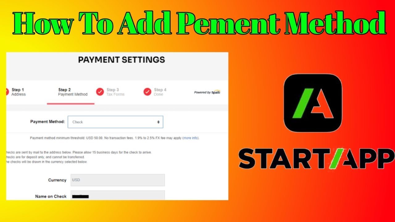 How To Add Payment Method! START APP | Tani Tech pro - YouTube