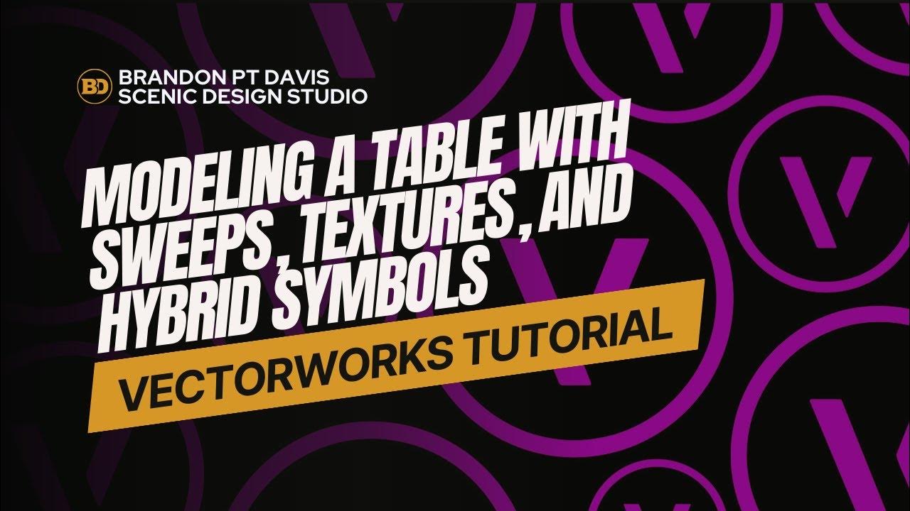 Vectorworks Tips: 3D Modeling a Table - YouTube