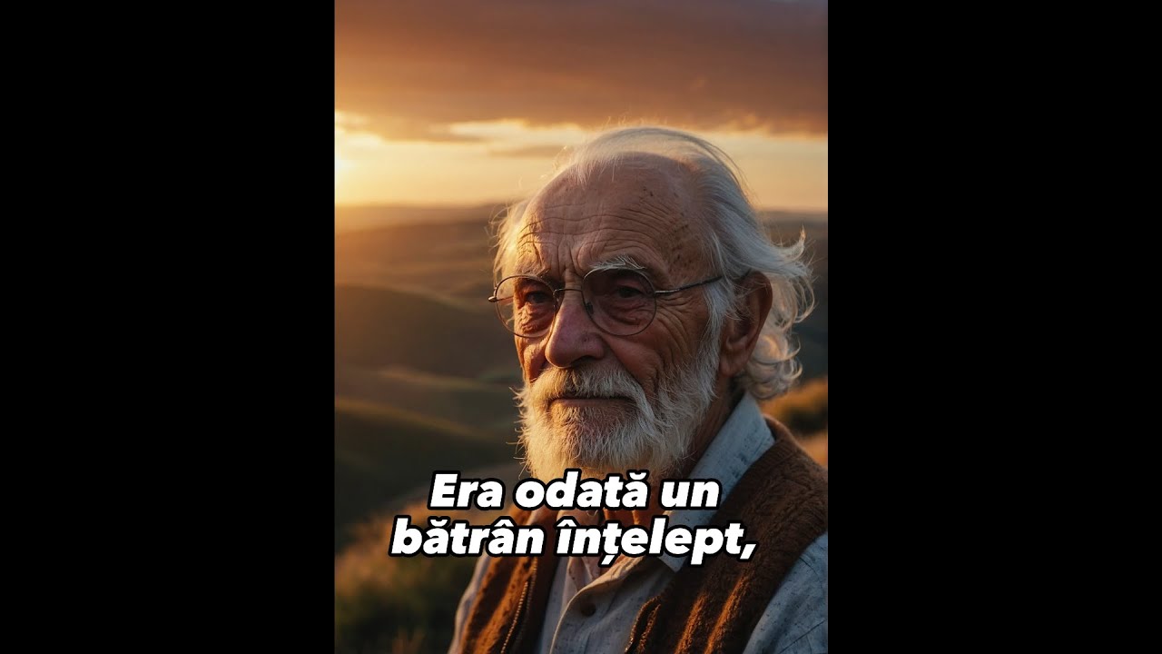 Era odată un bătrân înțelept, cunoscut pentru cuvintele sale pline de ...