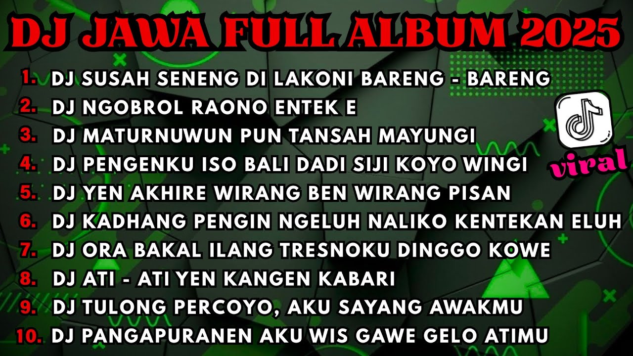 DJ JAWA FULL ALBUM FULL BASS TERBARU 2025 DJ VIRAL - YouTube