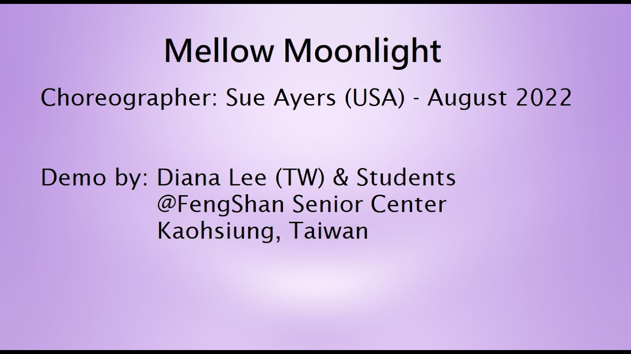 Mellow Moonlight - Demo - Line Dance - YouTube