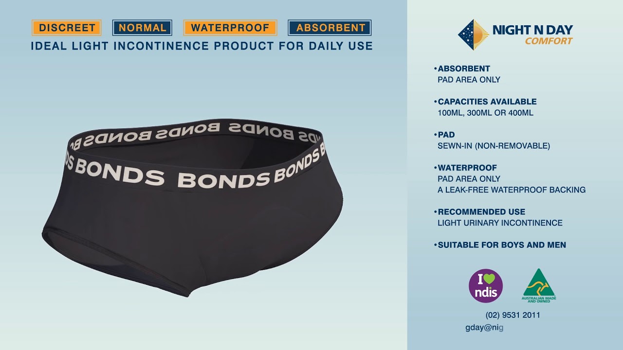Introducing the Men's & Boy's BONDS range by Night N Day Comfort. - YouTube