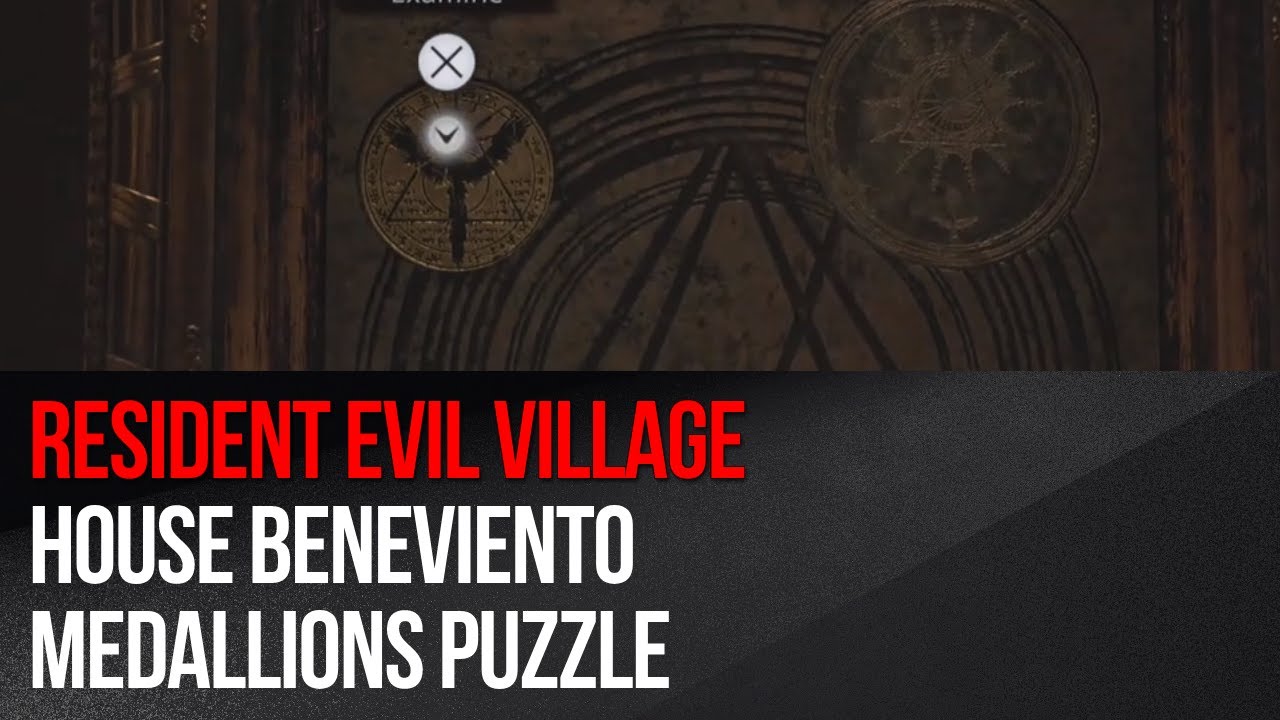 Resident Evil Village - House Beneviento Medallions puzzle - YouTube