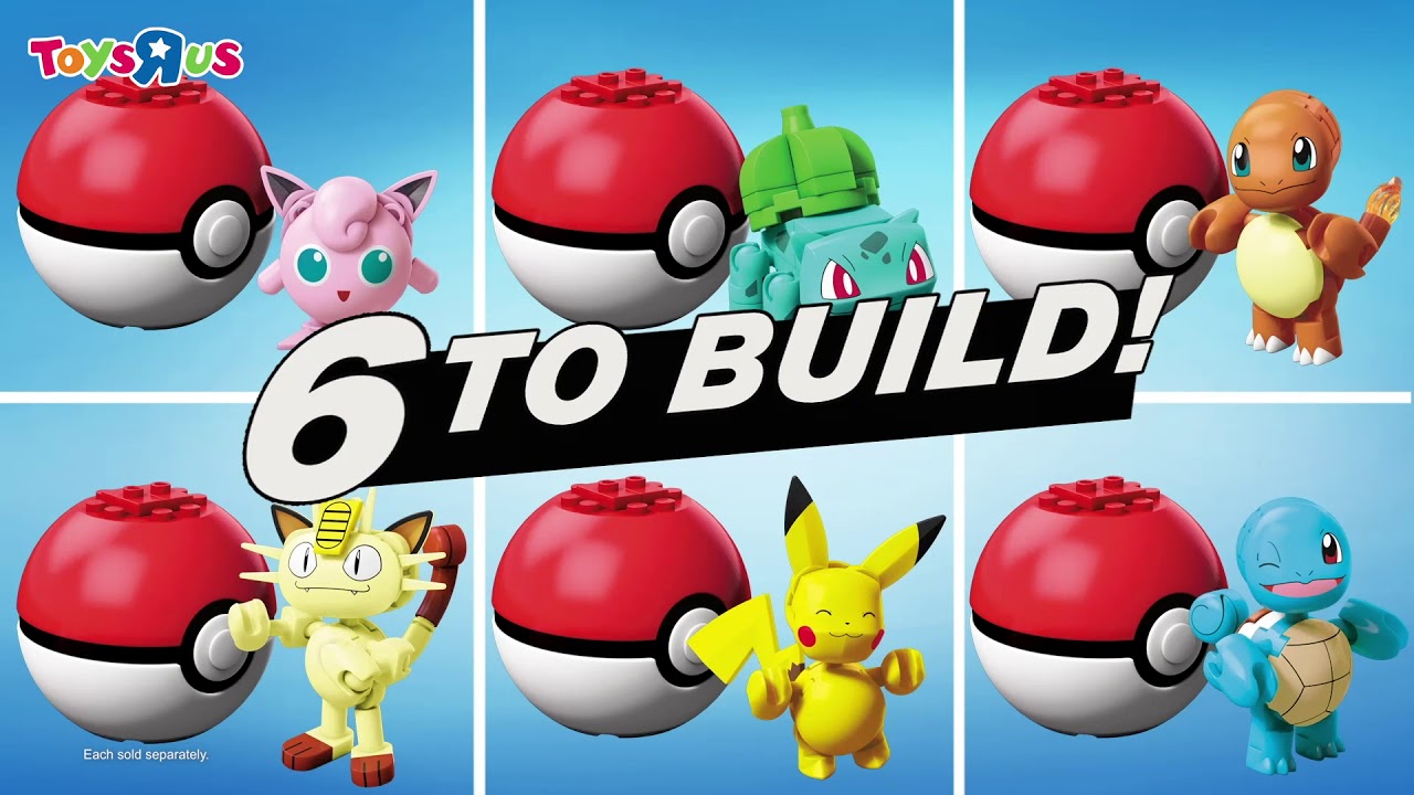 Mega Bloks Pokemon Poké Ball - Assorted - YouTube
