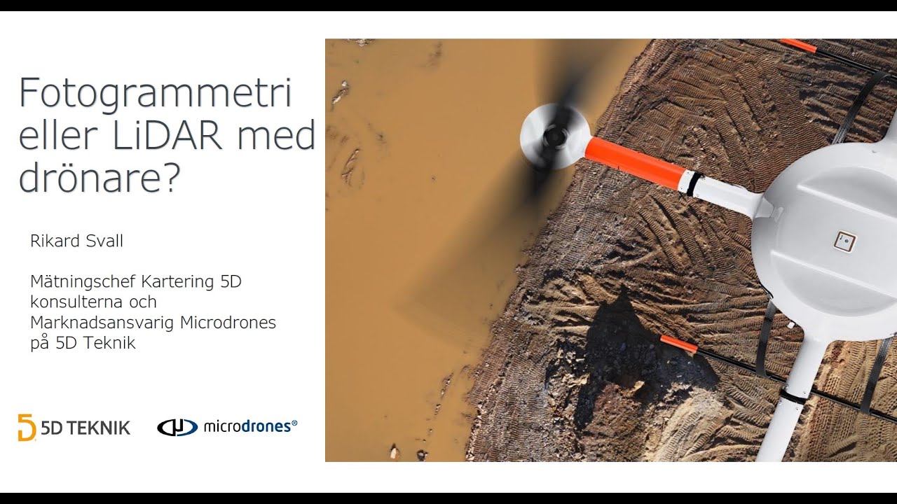 2021-06-30 Webinar: Fotogrammetri eller LiDAR med drönare? - YouTube