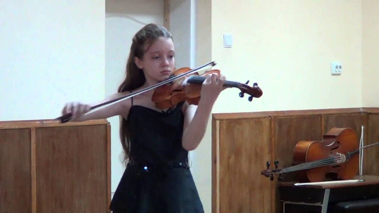 Irina Yakovleva age 10 years Paganini caprice №16,Wieniawski concerto ...