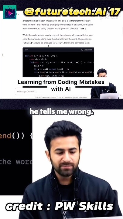 Learn👨‍💻from Coding Mistakes with Ai🤖 #LearnToCode#CodingMistakes #ImproveCodingSkill#aitools#ai ...