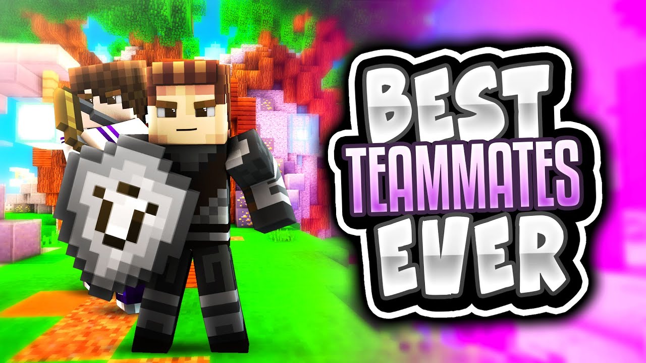 BEST TEAMMATES EVER! (Minecraft MEGA Skywars) - YouTube