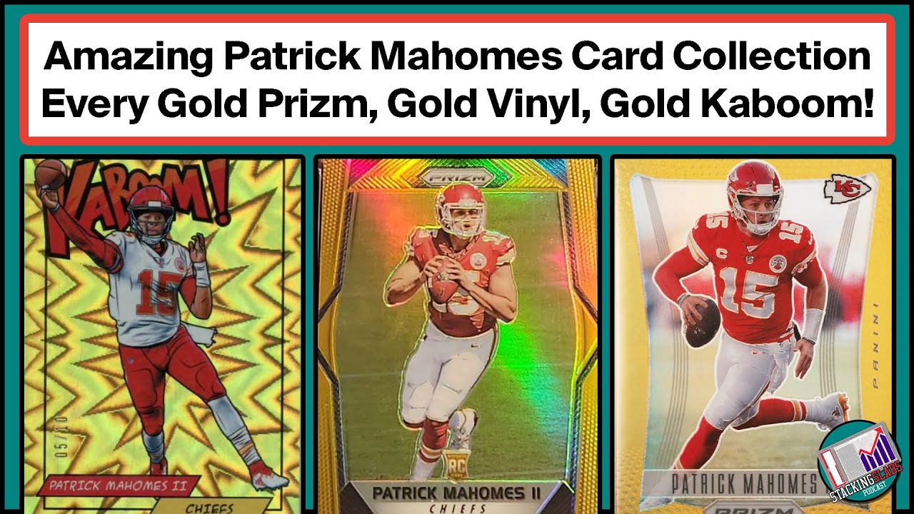 Amazing Patrick Mahomes Card Collection | Every Gold Prizm! - YouTube
