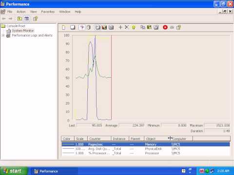 Using Performance Monitor In Windows XP - YouTube