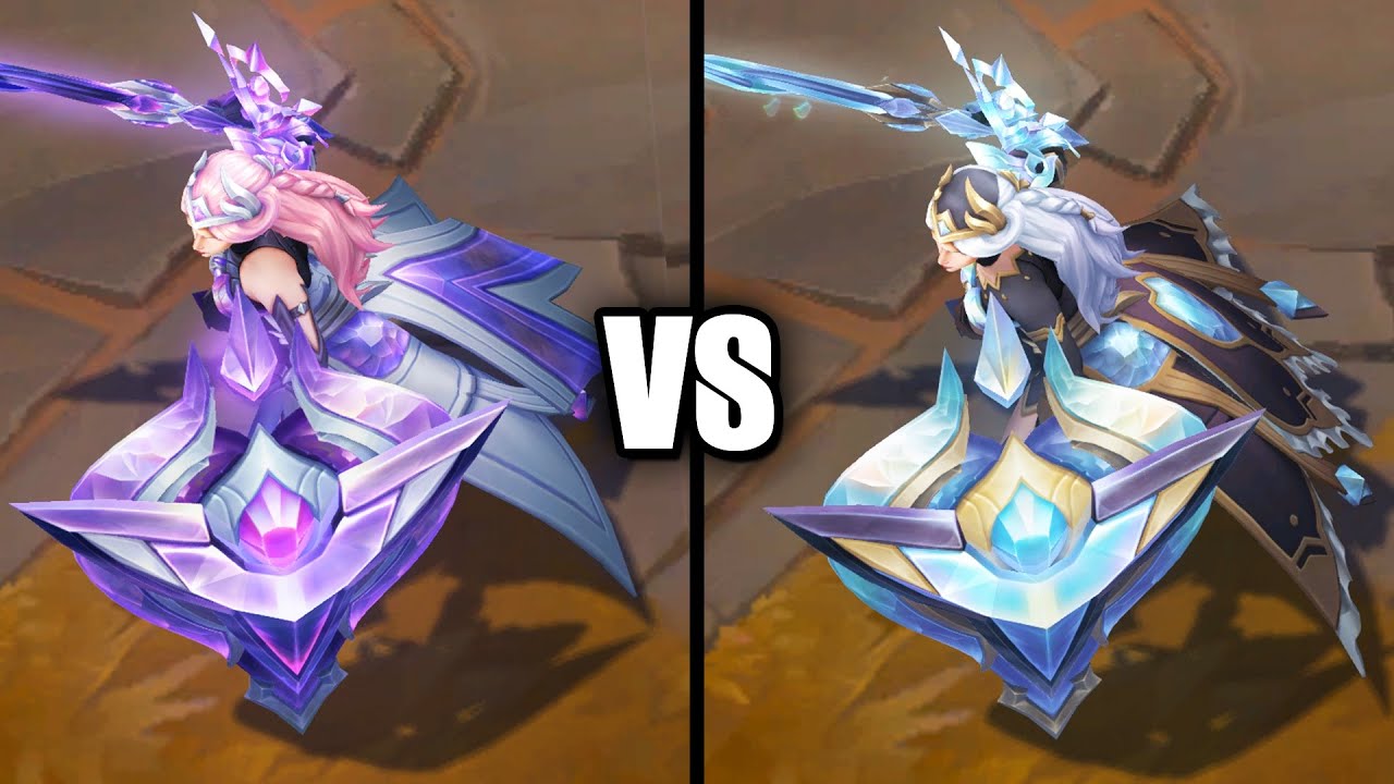 Crystalis Motus Leona vs Reclaimed Mythic Chroma Comparison (League of ...