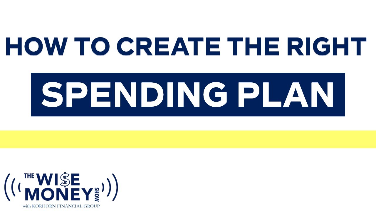 How to Create the Right Spending Plan - YouTube
