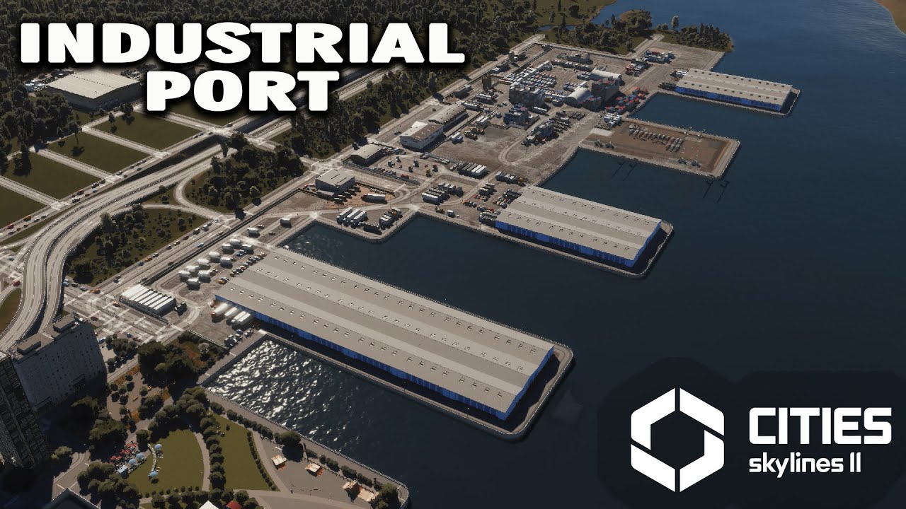 I Built the Most REALISTIC Industrial Port in Cities Skylines 2 - YouTube