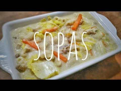 Creamy Chicken & Pork Sopas | Filipino Recipe | Food Bae - YouTube