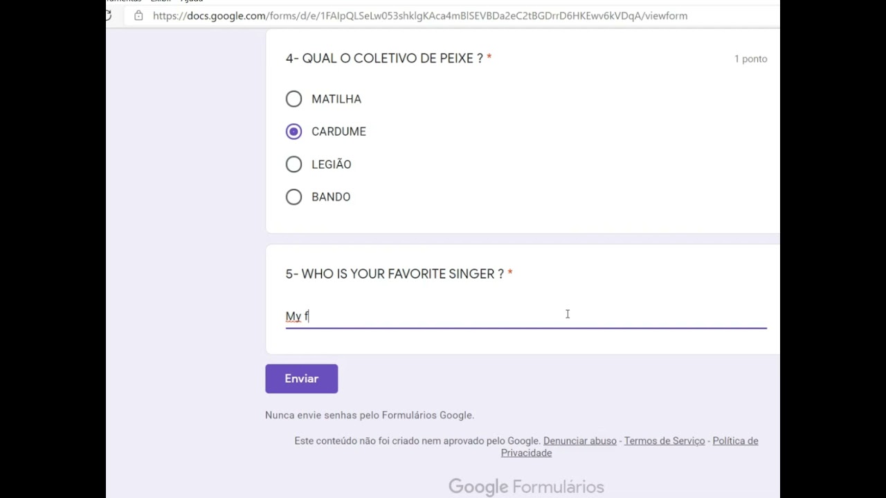 Como fazer atividades ou provas no Google Forms. Tutorial para alunos. - YouTube