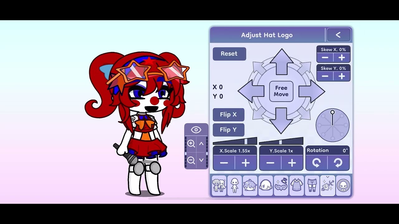 Making circus baby in gacha life 2 while I’m learning how to use it ...