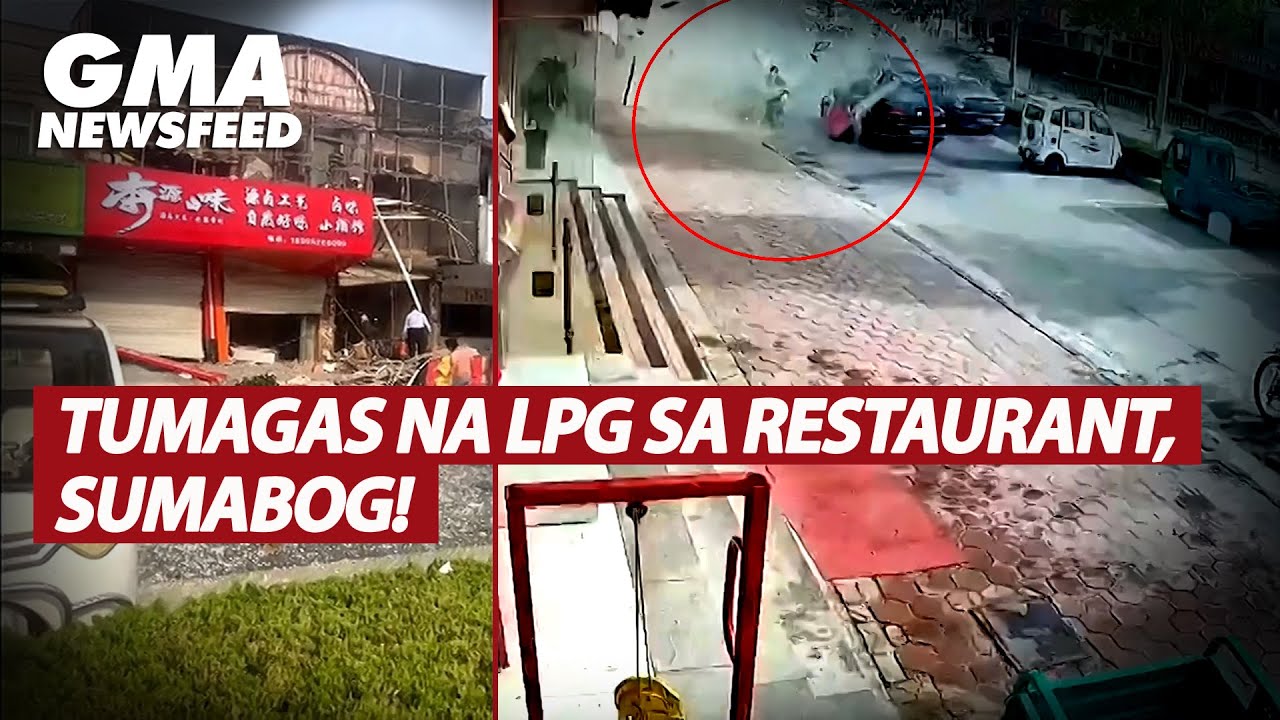 Tumagas na LPG sa restaurant, sumabog! | GMA News Feed - YouTube