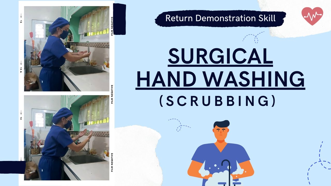 SURGICAL HAND WASHING (SCRUBBING) | Nursing RetDem - YouTube