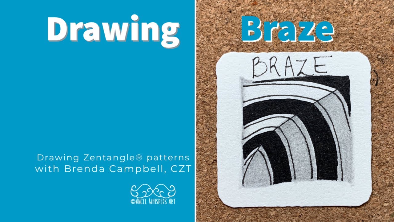 Zentangle® Patterns | Angel Whispers Art | Braze - YouTube