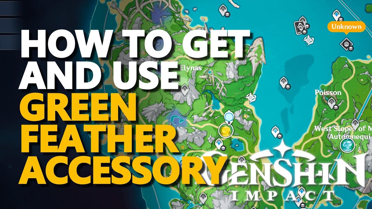 How to get and use Green Feather Accessory Genshin Impact - YouTube