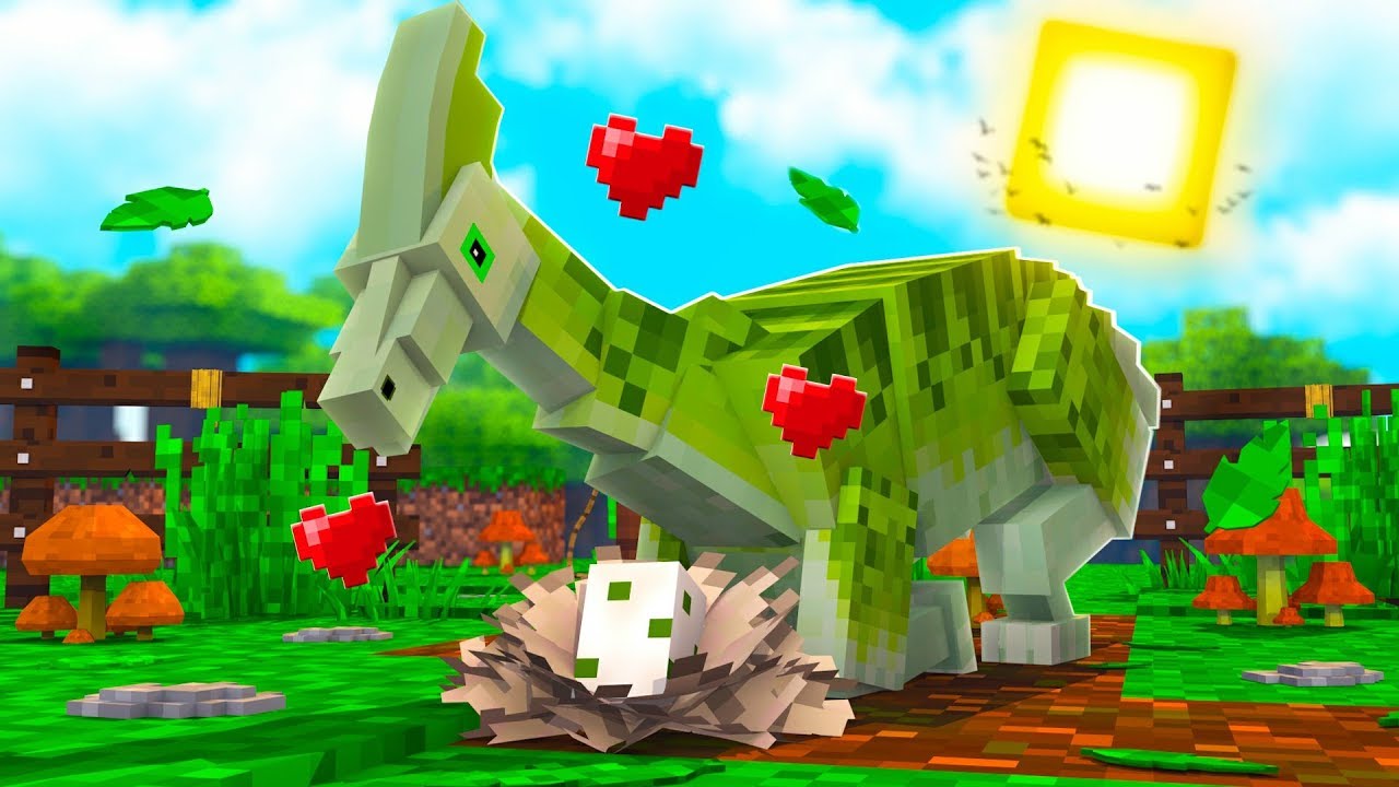 Minecraft: PARASAUROLOPHUS VIROU MAMÃE!! Ep.10 - Era Dos Dinossauros ...