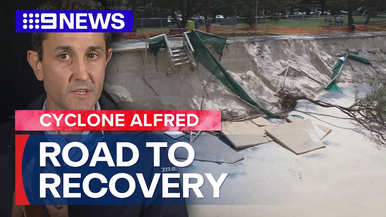 Queenslanders face aftermath of ex-Tropical Cyclone Alfred | 9 News ...