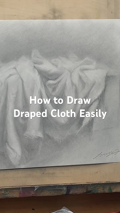 How to Draw Draped Cloth Easily #art #sketchingbasics - YouTube