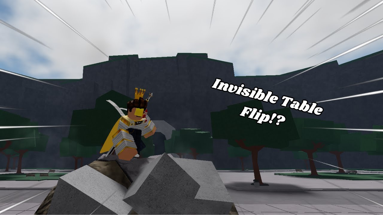 TROLLING PEOPLE WITH INVISIBLE TABLE FLIP (Strongest Battlegrounds ...
