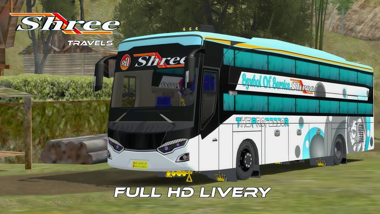 Shree travels livery [THE PROFESSOR] 🔥👑 - YouTube