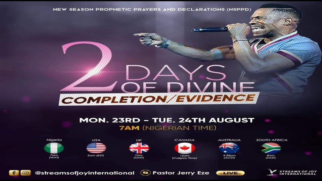 2 Days of Divine Completion/Evidence - Day 1 [NSPPD] 23rd August 2021 ...